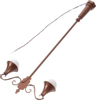 Artibetter Einstellbare H&ouml;he Antike Kupferfarbe Wei&szlig;es LED licht DIY Sandtisch Zubeh&ouml;r f&uuml;r Puppenhaus und Landschaftsbau