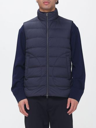 Herno Gilet matelass&eacute; Lo Smanicato en nylon et soie &agrave; col montant