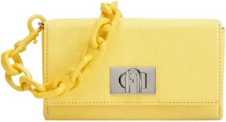 Furla Femme, Sacs, Jaune, Taille: ONE Size Bloombag Mini Sac Bandouli&egrave;re