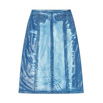 Diesel Femme, Jupes, Bleu, Taille: W26 Jupe Midi