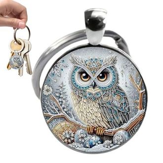 Generic Porte-cl&eacute;s tendance en forme de hibou pour femme - Porte-cl&eacute;s hibou - Porte-monnaie - Pendentif de voiture mignon - Porte-cl&eacute;s pour votre soeur et fil