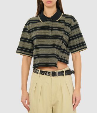 Isabel Marant Top Isalyne Black/Ecru