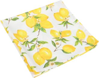 Pretyzoom Tischdecke Mit Zitronen Druck Tischdecke F&uuml;r Obst Dekorative Sommerliche Zitronen Aus Baumwolle Gelb Besteck Hochzeit Polyester Bankett