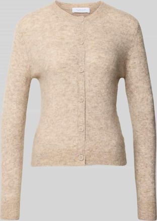 Rich & Royal Strickjacke mit Rundhalsausschnitt und Knopfleiste