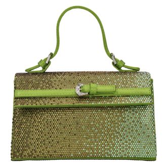 Gedebe Gedebe, Femme, Sacs, Vert, Taille: ONE Size Sophie Mini Satin Crystal