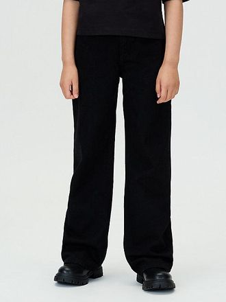Calvin Klein High Rise Wide Leg Jeans - Clean Black Rgd - M&auml;dchen - 4 Jahre (104 cm)