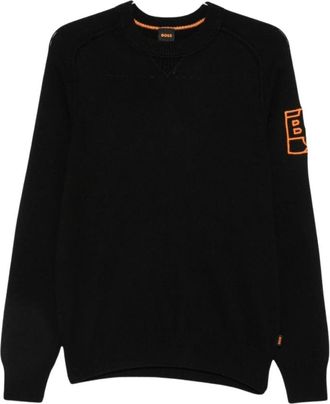 HUGO BOSS Homme, Pulls, Noir, Taille: 2XL Tricot &agrave; col rond Kimede