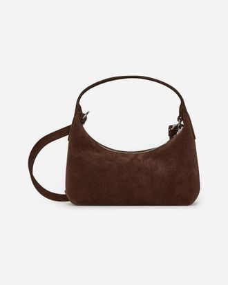 Arket Kleine Veloursledertasche -Braun