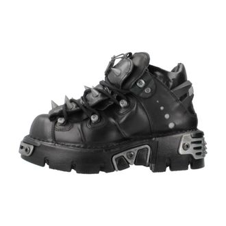New Rock Stylische Schn&uuml;rstiefel - - Shoes - Damen - Schwarzk - 39 EU