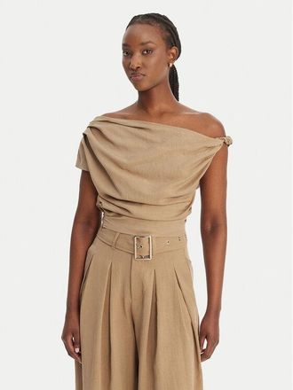 Eleh Bluse SS260098 Beige Regular Fit
