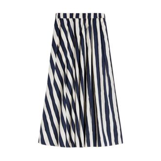 Max Mara Femme, Jupes, Bleu, Taille: 44 FR Midi Skirts