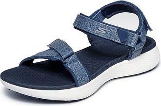 Skechers Sandales de Golf sans Crampons 600 pour Femme, Bleu Marine/Blanc, 37 EU