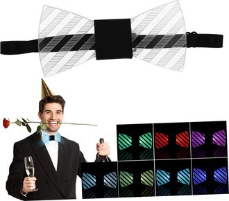 Holibanna Leuchtende Fliege Verstellbare Acryl Krawatte Party Zubeh&ouml;r Festival Dekoration