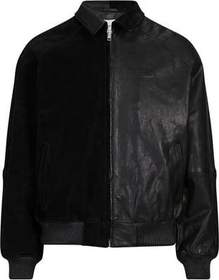 Arte Blouson &agrave; logo en cuir