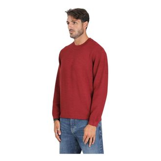 A|X Armani Exchange Bordeaux Crew Neck Sweater - - Knitwear - Herren - Braun - M
