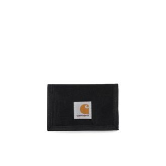 Carhartt Work in Progress Homme, Accessoires, Noir, Taille: ONE Size Portefeuille en toile de polyester noir avec logo embl&eacute;matique