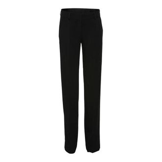Julie Fagerholt - Heartmade Klassische Schwarze Hose mit Niedriger Taille - - Trousers - Damen - Schwarzk - 2XS