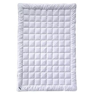 Billerbeck Bettdecke E22 Wash-Star - Sommerdecke - 155 x 220 cm - leichte Sommerdecke - MAGICfill 95 - Hohlfaser - mit Wash-Egg