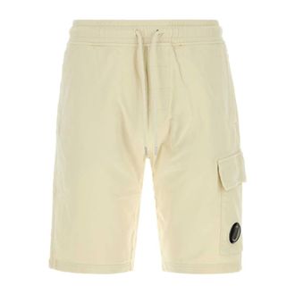 C.P. Company C.p. Company, Homme, Shorts, Blanc, Taille: S Cotton Bermuda Shorts