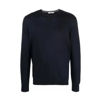 La Fileria Homme, Pulls, Bleu, Taille: 4XL Pull Col Rond Maille Fine