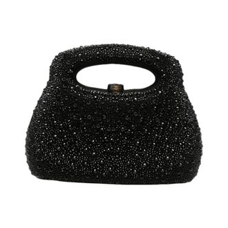 Cult Gaia Sac Mimi &agrave; strass - Femme - Sacs - Noir - Taille: ONE Size