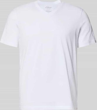 s.Oliver Red Label Regular Fit T-Shirt aus reiner Baumwolle