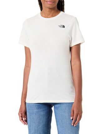 The North Face NF0A8BQZQLI W Foundation S/S Half Dome CA Graphic T-Shirt Damen White Dune Gr&ouml;&szlig;e XL