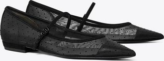 Tory Burch Damen Mary Jane Flat mit Doppel-T-Schnalle