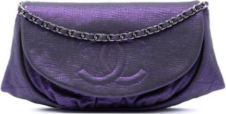 Chanel Sac bandouli&egrave;re vintage Pre-owned - Femme - Pre-owned - Violet - Taille: ONE Size