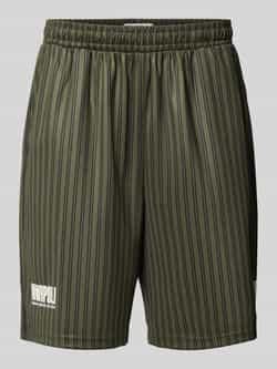 Wood Wood Regular Fit Shorts mit Label-Print Modell Lama