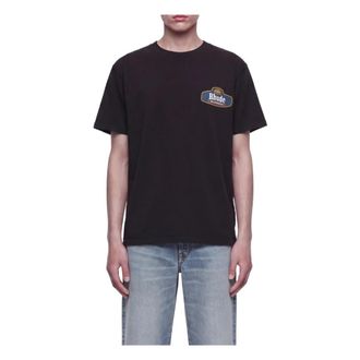 Rhude Racing Crest Tee - - Tops - Herren - Schwarzk - S