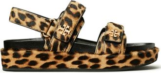 Tory Burch Kira Sandalen mit Leoparden-Optik - Nude