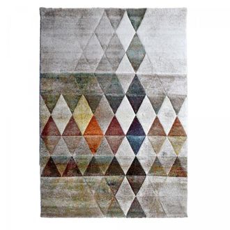 Un amour de tapis Unamourdetapis - Tapis salon et chambre 120x170 beige rectangle tissé motif géométrique belo 19