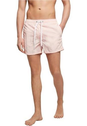 Build Your Brand Maillot de Bain pour Homme, Rose, M