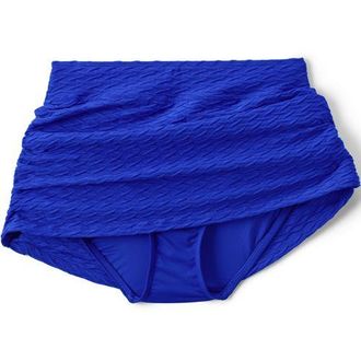 Lands End Baderock mit Jacquard, Damen, Gr&ouml;&szlig;e:34 regular, Blau, Elasthan/Nylon-Mischung, by Lands End
