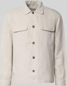 Selected Relaxed Fit Hemdjacke aus Leinen-Baumwoll-Mix Modell LEROY