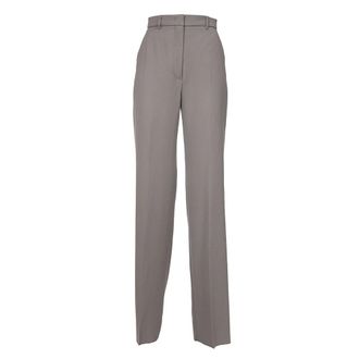 Max Mara Wollhose mit geradem Bein - - Trousers - Damen - Grau - M