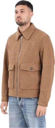 Selected Homme, Vestes, Brun, Taille: XL Slhjakob Veste en mélange de laine