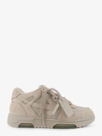 Off-white Out of Office suede and leather sneakers with iconic logo on the side - OFF WHITE - gender_Man