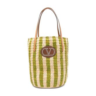 Valentino VLogo Raffia Tote Bag - - Bags - Damen - Mehrfarbig - ONE SIZE