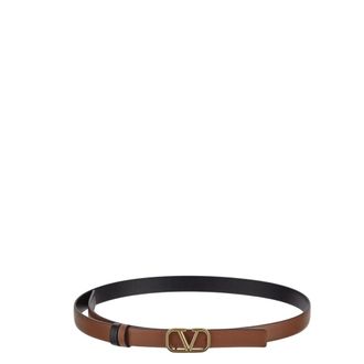Valentino Garavani Femme, Accessoires, Brun, Taille: 75 CM Ceinture R&eacute;versible Signature