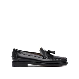 Sebago Homme, Chaussures, Noir, Taille: 38 EU Mocassins en Cuir Noir pour Homme
