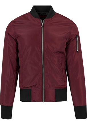 Urban Classics Herren 2-Tone Bomber Jacket Bomberjacke,, per pack Mehrfarbig (burgundy/black 00619), XXXX-Large (Herstellergr&ouml;&szlig;e: 4XL)
