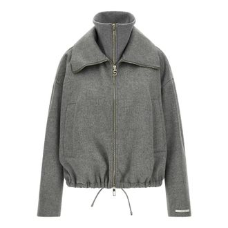 Sportmax Emiro Bomberjacke - - Sweatshirts & Hoodies - Damen - Grau - S