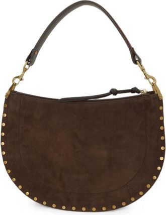 Isabel Marant Studded Calf Leather Shoulder Bag - Brown