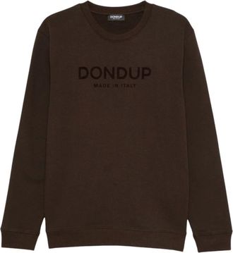 Dondup SweaT-shirt col rond regular - Homme - Sweatshirts et sweats &agrave; capuche - Brun - Taille: 2XL