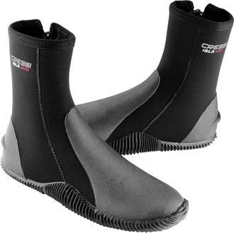 Cressi Isla Boots - Unisex Tauchschuhe aus Neopren 3mm Shwarz mit Gummisohle, XXL