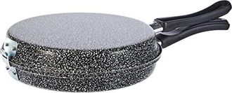 hOme Home Antihaft-Omlettenwender, Stein, Schwarz/Silber, 22 cm