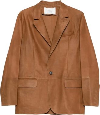 Tela Femme, Vestes, Brun, Taille: 36 FR Giacca Golde