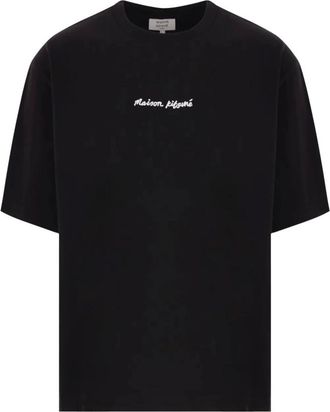 Maison Kitsuné Herren, Oberteile, Schwarzk, SGröße